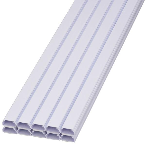 【 特 長 】● 電源コードや接続ケーブルなどを保護する配線カバーです● 背面にはあらかじめ両面テープが貼り付けてあるので効率よく作業できます● 本体カラーはホワイト● 日本製【 仕 様 】■ 太さ：3号■ 長さ：1m■ 材質：ABS■ 適...