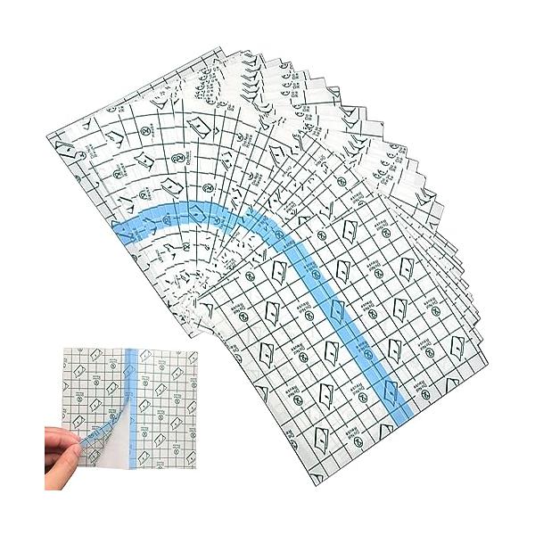 セット内容：防水フィルム50枚サイズ：防水フィルム：8*8cm、厚さはわずか0.1mmです素材：ポリウレタンPU素材を使用しており、非常に柔らかく、粘着性のある裏地PET素材を使用しており、粘着性と通気性があります、肌に貼るとくっつく貼り付...