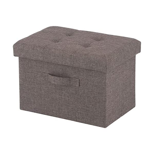 サイズ:幅38×奥行25×高さ25cm、座面高:25cm本体重量:1.5kg耐荷重:80kg内寸:幅34×奥行22×高さ22cm素材・材質:張り材/ポリエステル・不織布、構造部材/MDF原産国:中国※座面の上に立ち上がったり、踏み台としての...