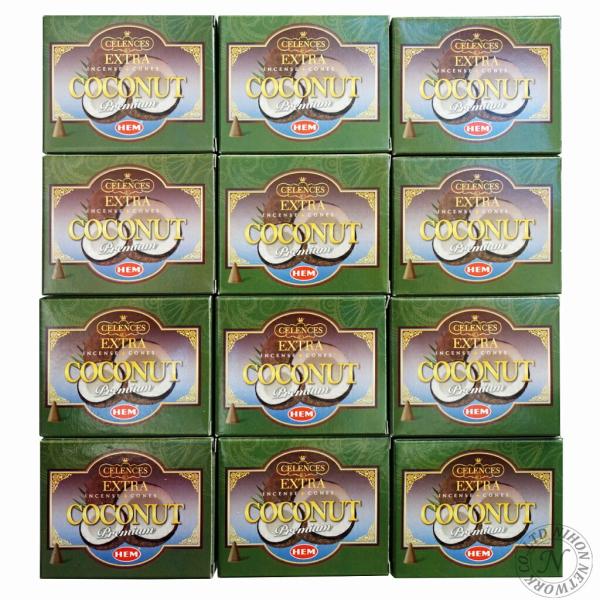 南国の甘く豊潤でフルーティーな香り♪【専用倉庫で空調管理】当社ではお香専用倉庫での空調システム管理された高品質なお香です。毎月インドより直輸入の新鮮な香りをお楽しみください♪※コーン香1個（コーン型お香約10入り）が12個セットになります。...