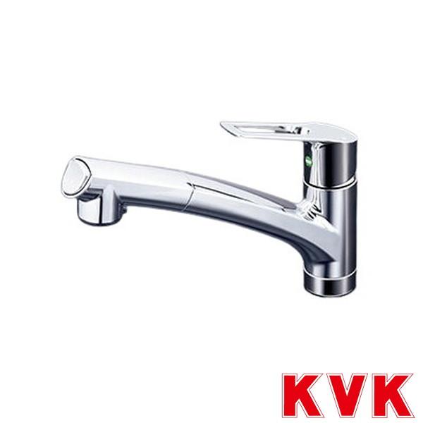 KVK KM5021TECHS シングルシャワー付混合栓 ｅレバー 撥水 混合水栓 蛇口