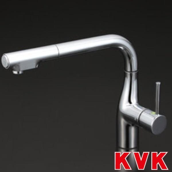 価格.com - KVK L型シングルレバー式シャワー付混合栓(eレバー) KM6101EC (水栓金具) 価格比較