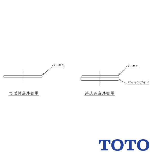 TOTO パッキン THK36 32mm 差込み・つば付洗浄管用