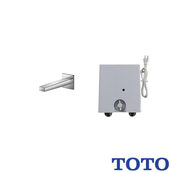 TOTO 壁付自動水栓 アクアオート TLE25SP2A 角 壁付き  AC100Vタイプ サーモスタット混合水栓