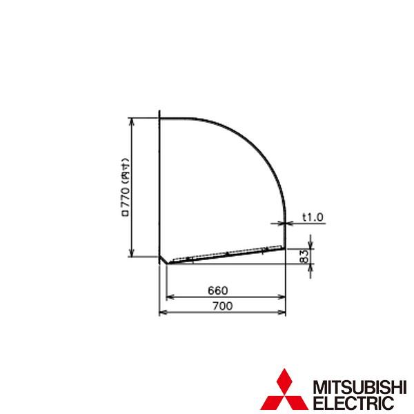 三菱 W-70KSAM 産業用送風機 別売　有圧換気扇用部材