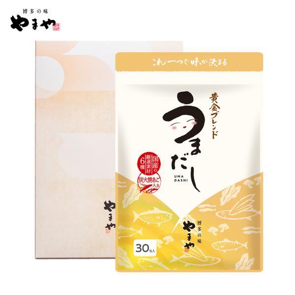 【発売日：2016年12月16日】【九州・福岡】ご贈答に便利な箱入りタイプです。6種類の国産素材を黄金比でブレンドした万能だしです。これ一つで料理の味が簡単に決まります。