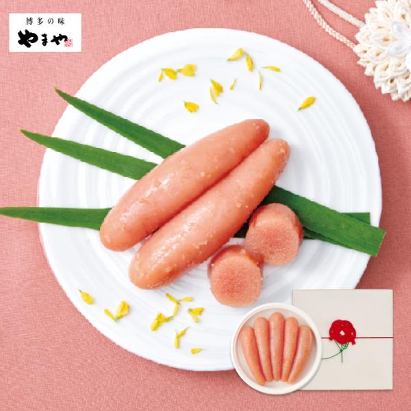 母の日 ギフト やまや独自の「168時間熟成」から生まれる奥深くまろやかな風味。ピリッとした辛さの中にふわっと柚子が香る、まろやかでコクのある辛子明太子です。