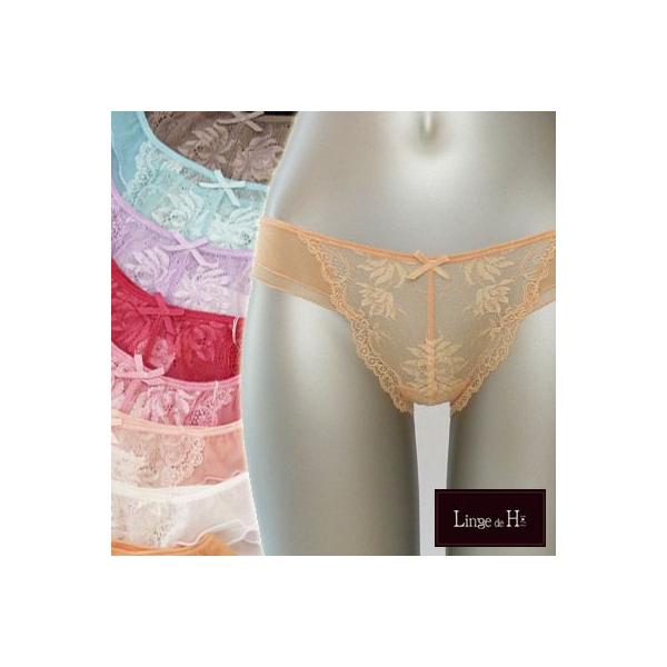 総ストレッチレースのVバックショーツ。やさしくボディにフィットします。華奢なレースとサイドの２段フリルがポイント！素材：ナイロン85％・ポリウレタン15％　クロッチは綿です。Mサイズ：ヒップ87〜95cm　パリスインターナショナル