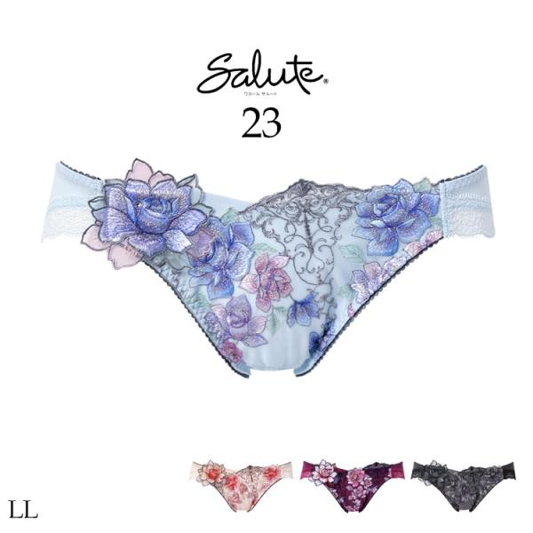 ワコール サルート の スタンダードショーツ。アール・ヌーヴォーを代表する画家である「アルフォンス・ミュシャ」の作品からインスピレーションを得たコレクション。ミュシャの作風に見られる透明感のある色彩をオンプリント手法で表現し、ゴージャスなが...