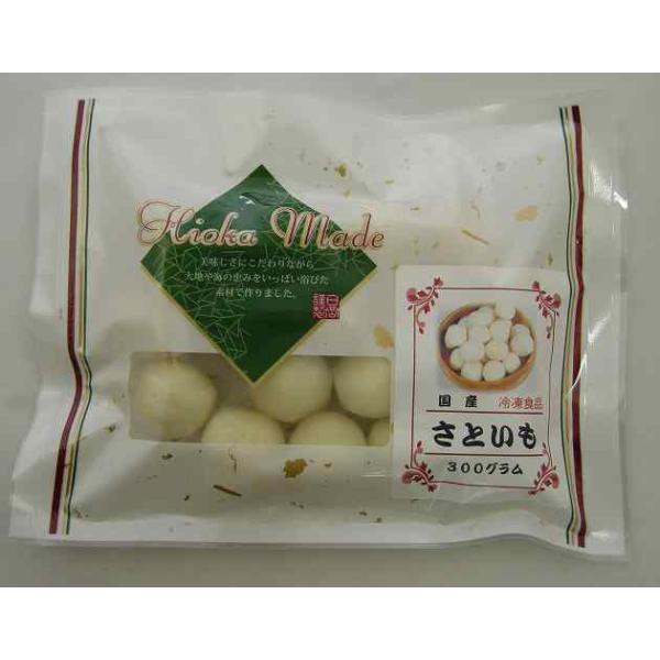 九州でとれた新鮮な里芋を素早く皮をむき、処理しました。煮物などに幅広くご利用いただけます。原材料：さといも　　　　　［原料原産地　さといも：九州］　内容量：300g　販売者：日岡商事