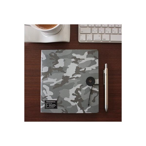 商品名クレイド kleid / ストリングタイ ノートブック String-tie notebook リングノート（2mm方眼）ウッドランド ブラック/グレー（No.8879）メーカー国日本メーカー名新日本カレンダー / SHINNIPPO...
