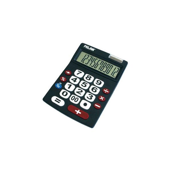 ■商品サイズ：横幅135 x 縦幅187 x 厚さ38mm ■12桁表示■電源：ソーラーとボタン電池併用 ●スペインのステーショナリーブランド「ミラン」のカルキュレーター(電卓)です。斬新なデザインやカラーで、デスクの上をスタイリッシュに演...
