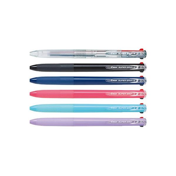 パイロット 多色ボールペン / スーパーグリップG2（黒・赤） 細字0.7mm（BKSG-25F）【PILOT 油性 2色ボールペン ...
