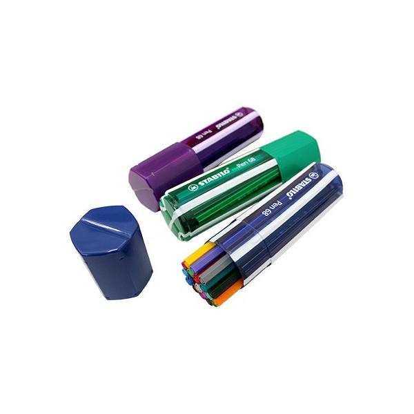 ■セット内容：スタビロ ペン68 ビッグペンボックスの20色セット。(アイスグリーン・ウルトラマリン・グリーン・ダークブルー・リーフグリーン・イエロー・ブラウン・ブラック・カーマイン・ダークレッド・ターコイズブルー・オレンジ・バイオレット・...