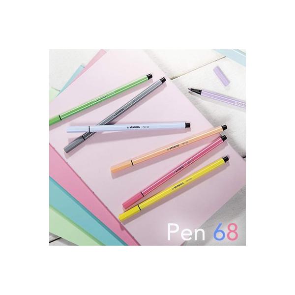 ■セット内容：スタビロ ペン68 パステルカラー 8色セット■サイズ：95Ｗ x 10Ｄ x 210Ｈ■ペンの全長：167mm■ペンの種類：水性ファイバーチップペン■インク：水性インク■ペン先：1mm■用途：一般筆記、一般事務、イラスト、ポ...