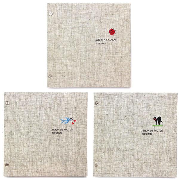商品名トコナッツ TOCONUTS フォトアルバム（M）刺繍入（AS-41）【フォトアルバム 台紙 デザイン おしゃれ かわいい】メーカー国日本メーカー名トコナッツ / TOCONUTS仕様■アルバムサイズ：縦幅220mm x 横幅220m...