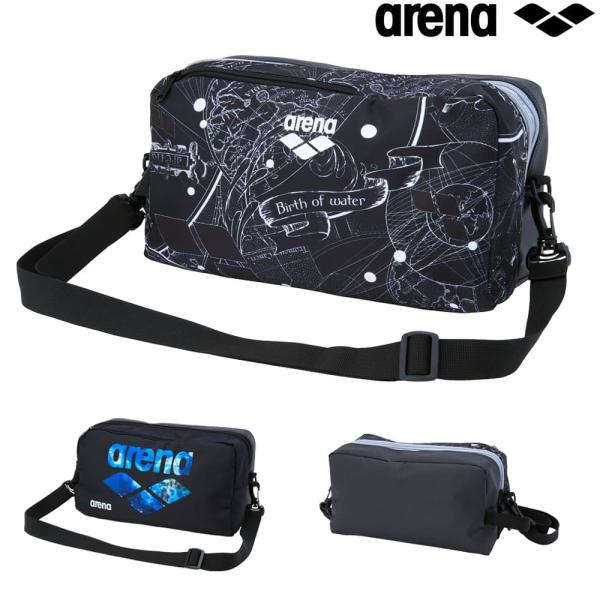 アリーナ ARENA 水泳 2ルームバッグ プルーフバッグ スイミングバッグ ポーチ 2025年秋冬モデル WATER GALAXY WAVES Birth of Water AS5FBZ11U