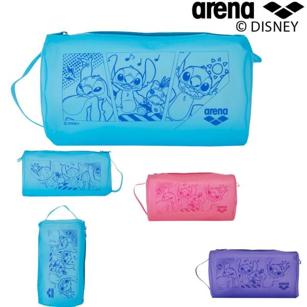 アリーナ ARENA 水泳 プルーフバッグ S ディズニー “スティッチ” プルーフポーチ スイミングバッグ 2026年秋冬モデル AS6FBZ86U