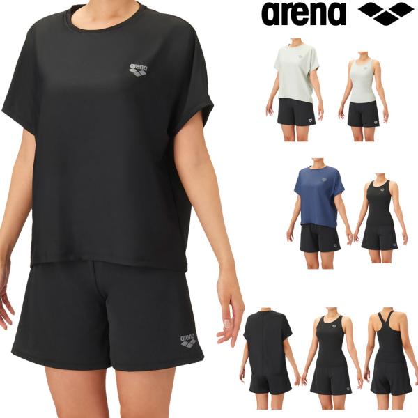 アリーナ ARENA フィットネス水着 レディース フィットネスセパレート Yバック ミドルレッグ 差し込みパッド パッド付き エステル2WAY ふわっとセパ 2026年秋冬先行モデル AS6FWF64L