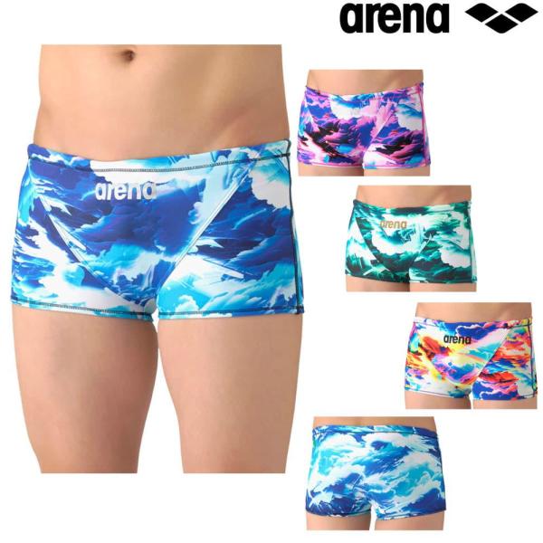 アリーナ ARENA 競泳水着 練習用水着 メンズ タフスーツ タフスキンEP トレーニングスパッツ ショートレッグ STORM CLOUDS 競泳練習水着 2026年春夏モデル AS6SWM17M