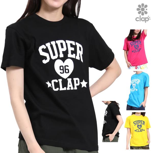 クラップ CLAP スーパークラップ ティー レディース Tシャツ 半袖 スポーツアパレル トレーニング フィットネス 女性 CTS25041