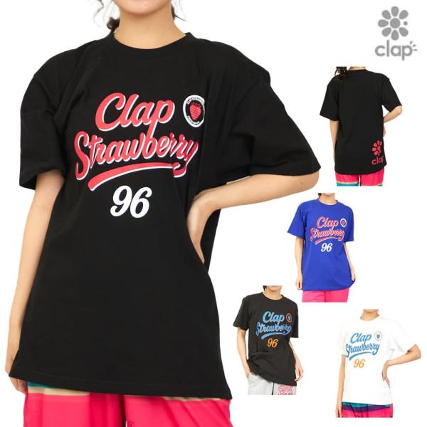 クラップ CLAP クラップストロベリー ティー レディース Tシャツ 半袖 スポーツアパレル トレーニング フィットネス 女性 CTS26022