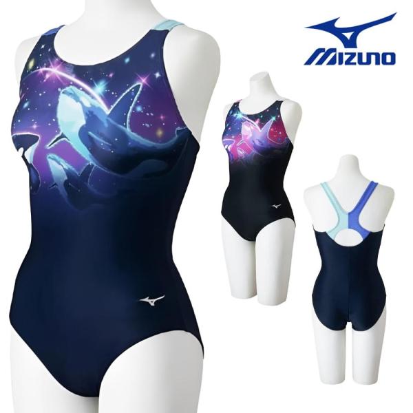 ミズノ MIZUNO フィットネス水着 レディース Stroke ONEワンピース パッド付き 2026年春夏モデル N2JAD305