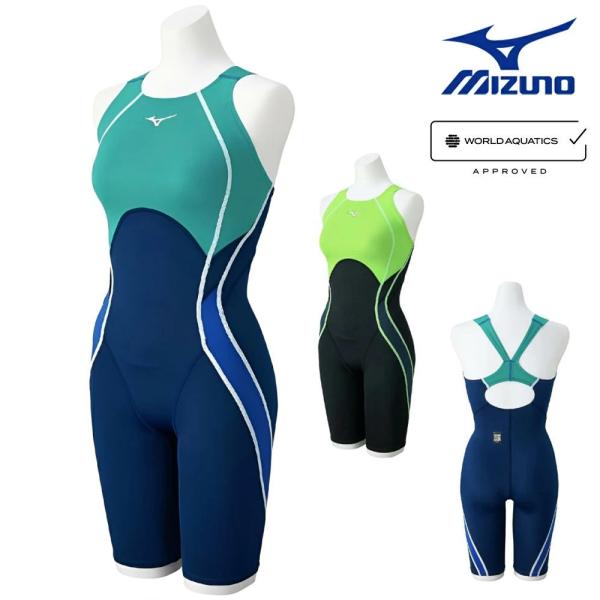 ミズノ MIZUNO 競泳水着 レディース WA承認モデル GX・SONIC STREAM ハーフスーツ マスターズバック ここちU オールインワン N2MGC733 fina マーク あり