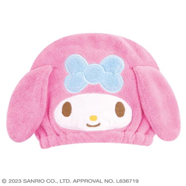 タオルキャップ ヘアーキャップ サンリオキャラクター マイメロディ サンタン マイクロファイバー 吸水タオル 水泳小物 スイミング プール タオル SNT-SR-0149