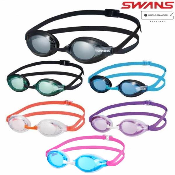 SWANS スワンズ AQUALIGHTNING レーシングゴーグル クリアレンズ re:non リノンくもり止め FINA承認 WA承認 クッション付き SR-3Nre