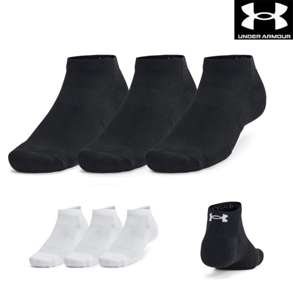 アンダーアーマー UNDER ARMOUR UAトレーニング コットン ローカット ソックス 3足セット ユニセックス スポーツアパレル トレーニング U1386312