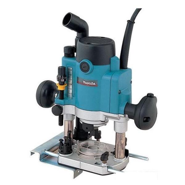 新品　マキタ ルーター RP0910 8mm 昇降微調整機構で切削深さが0.5mm単位で決まる●高剛性アルミブラケットで安定切削＋高精度●シャフトロック付 ●チャック孔径 8mm【仕様】能力： 取付可能ビット軸径8、6mm回数： 27000...