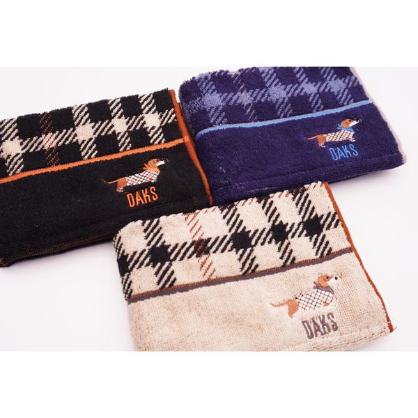 ダックス　ハンドタオル　ギフトプレゼントとして　お値頃でたくさんの人に配りたいなどにおすすめお世話になった方へ御礼やお返し　お誕生日プレゼント　転勤・移動・退職時のプチギフト　　34×35cm綿100％