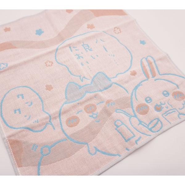 ちいかわ 3重ガーゼハンカチ 34×34cm ほのぼの  学生 女性 子供 プチギフト かわいい 小物雑貨学生　通勤通学、外出時に毎日の必需品　エチケットとして。お子様（子供会・退会・卒業・引退・記念やお世話になった方（転勤/退職/お礼/お...