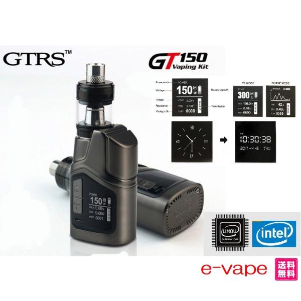 時計表示が良い感じ日本国内では扱いが少なくレアなKitです独特のデザインで目立ちます内容物1 x GT150 BOX MOD1 x Tank - 4ml1 x 0.4ohm Coil(pre-installed 40-70W)1 x 0.2...