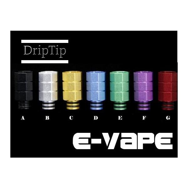 アルミニウム　ドリップチップ　510ブロックのように角ばったデザインがカッコいいドリップチップです。510規格ですが、機種により緩かったりきつかったりする場合がございますのでご了承ください。こちらの商品は単品購入が出来ません。合計金額600...