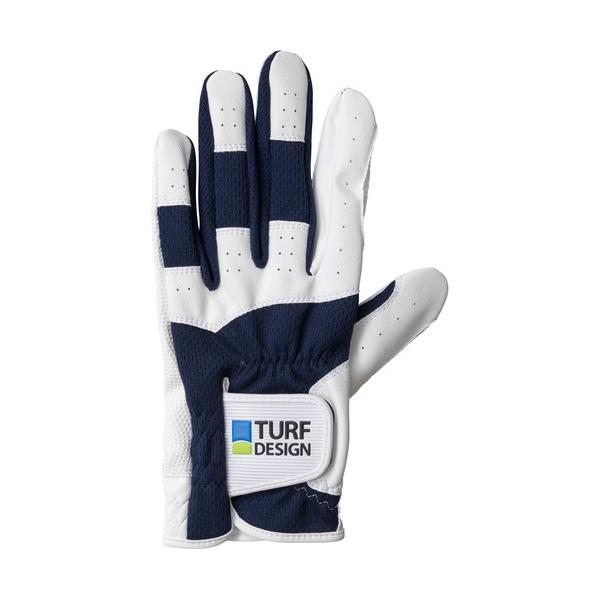 朝日ゴルフ AS TDGL-2170 メンズグローブ TURFDESIGN ホワイト×ネイビー AS TDGL2170 802