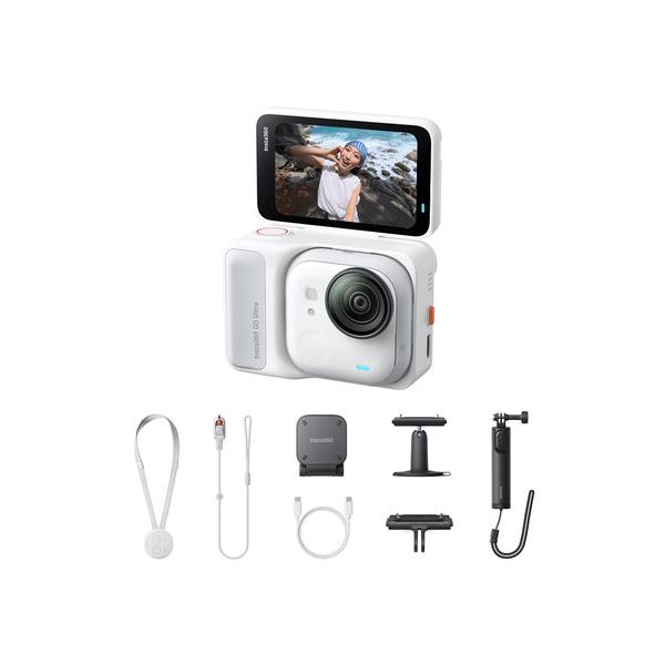 Insta360 CINSABEA-GOUltra05 小型アクションカメラ GO Ultra クリエイターキット 三脚自撮り棒付属 アークティックホワイト 15