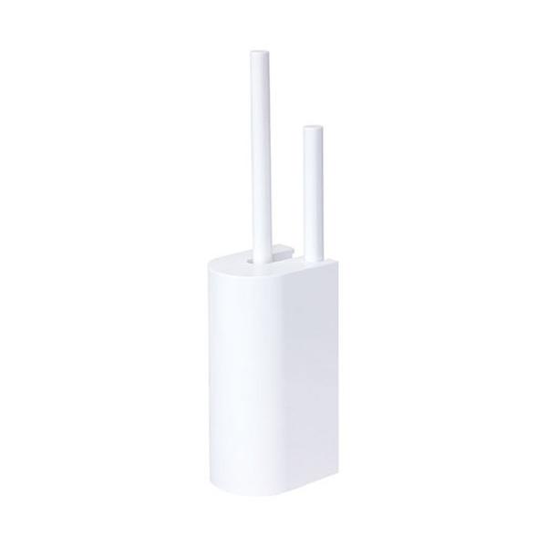 マーナ W585W 2in1 SLIMトイレブラシ ホワイト 446