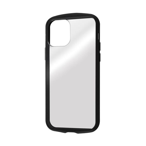 レイ・アウト　iPhone　12　Pro　／　iPhone　12　（2020年発売　6.1インチ）　耐衝撃ハイブリッド　Puffull／クリア／ブラック　RT-P27CC14／CBM 500
