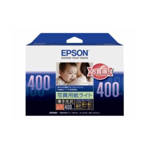 プリンター用紙　エプソン　純正　写真用紙　KL400SLU　写真用紙ライト　薄手光沢　(L判・400枚) 119