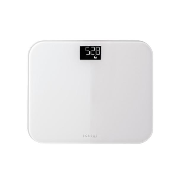 エレコム HCS-S03WH 体重計 コンパクト 乗るだけ自動電源ON LED表示 電池付属 エクリア ホワイト  46