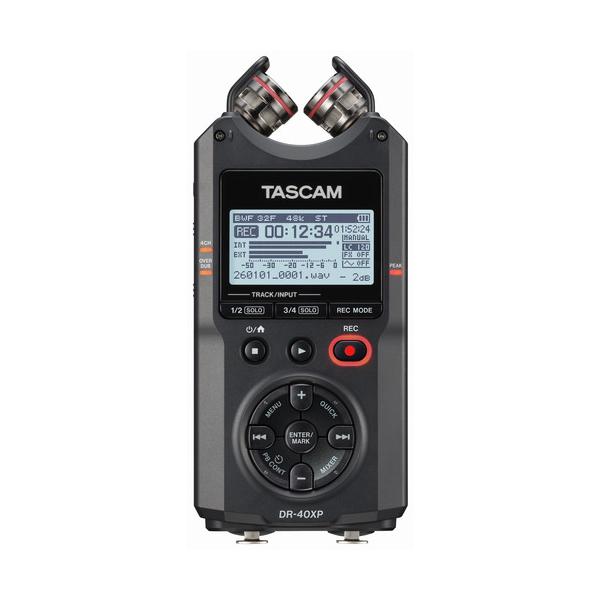 TEAC DR-40XP ポータブルレコーダー 32ビットフロート録音対応 可動式マイク搭載 ブラック 22