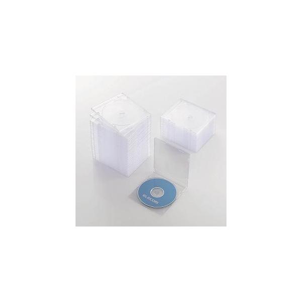 ケース　エレコム　CD　DVD　CCD-JSCS50CR　Blu-ray／DVD／CDケース　スリム／PS／1枚収納　クリア 131