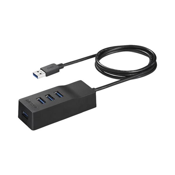 USBハブ　バッファロー　USB　3.0　セルフパワー　BSH4A110U3BK　USB3.0セルフパワーハブ　上挿し／4ポートタイプ　ブラック 131