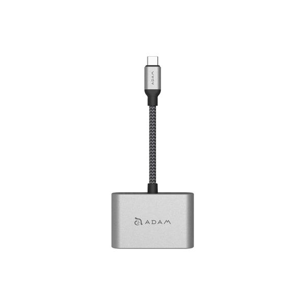 ADAM　elements　AAPADHUBVH1GY　USB　Type-C　VGA／HDMI変換マルチディスプレイアダプター　　　グレー 131