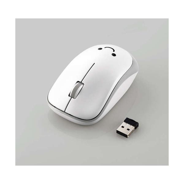 エレコム　M-IR07DRKWH　IRマウス　ENELOシリーズ　無線　3ボタン　省電力　抗菌　ホワイト 131