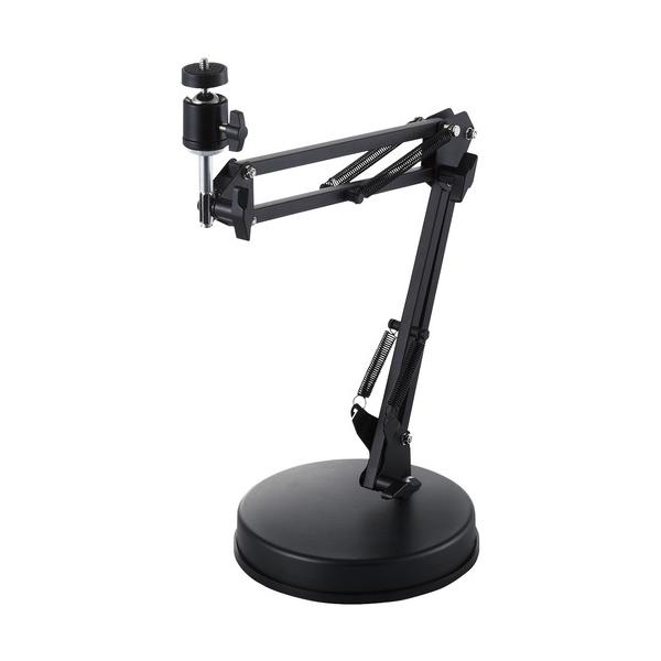 エレコム　UCAM-DSZARMBK　WEBカメラ用フレキシブルアーム型スタンド　GoPro用アダプタ付属　ブラック 131