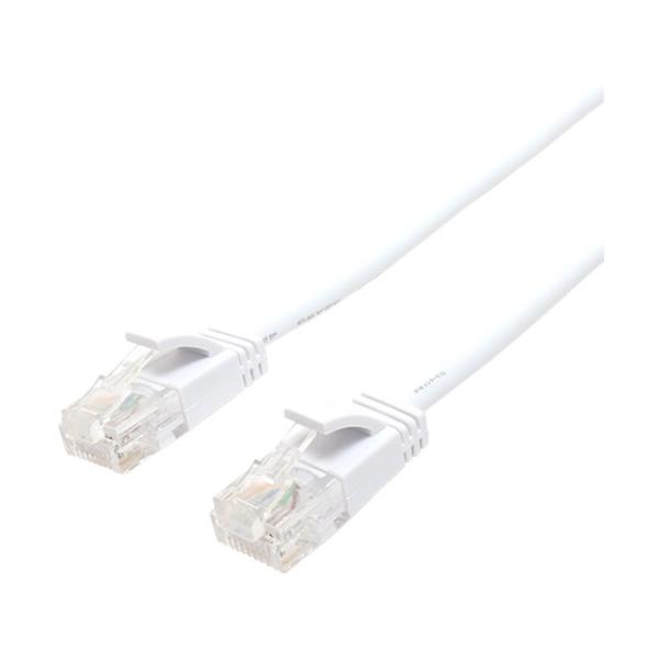 ミヨシ　LYM-6A15WH　CAT.6A　スリムLANケーブル　15m　ホワイト 131