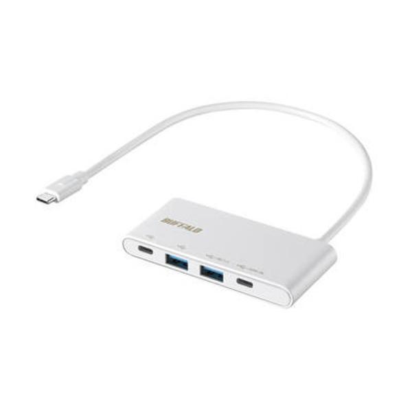 バッファロー　BSH4U500C1PWH　USBハブ　ホワイト 131